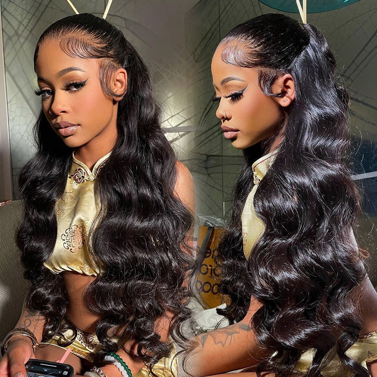 Ali Pearl Lace Front Wig 180% Density Body Wave Human Hair Wigs Pre ...