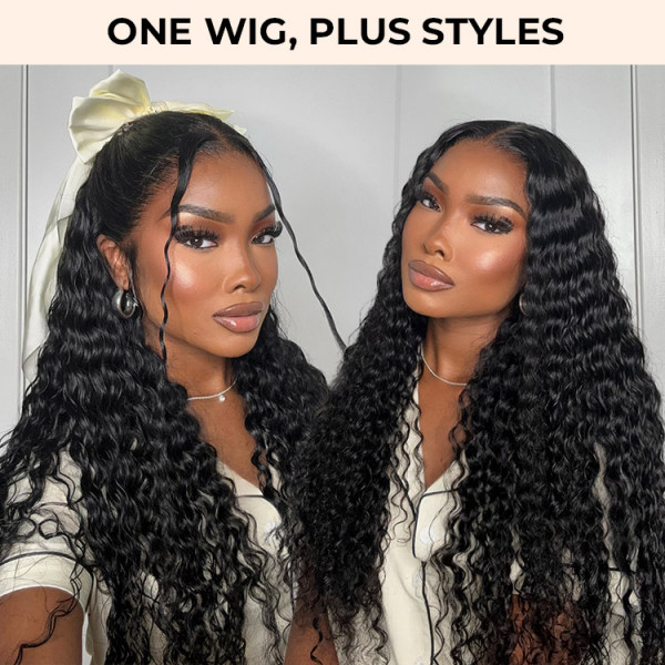 Deep Wave Wig Curly Human Hair Lace Front Wig -Alipearl Hair