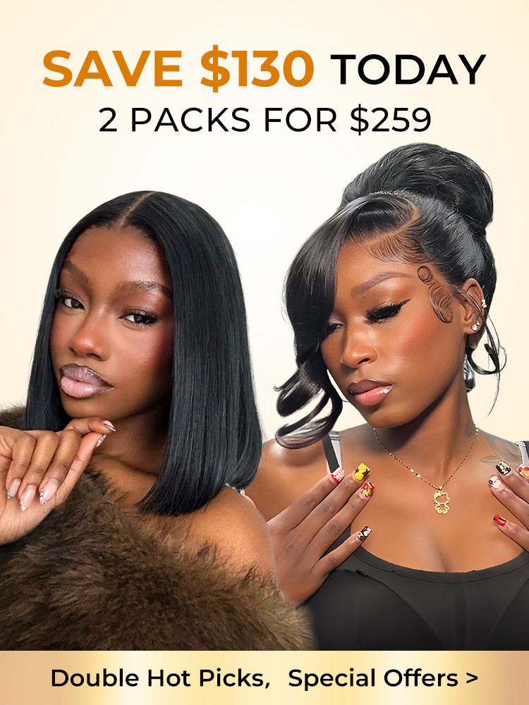 [Set Deal]2 Ready To Go Glueless Pre-Styled Drawstring Wigs -Alipearl Hair