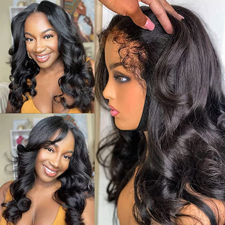 Type 4C Hairline Edges Wig Body Wave Glueless Undetectable Lace Wigs ...