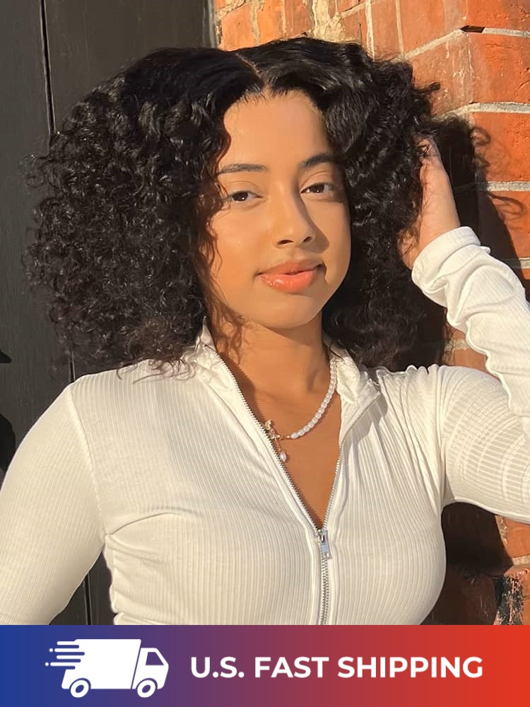 5x7 Glueless Lace Closure Wig Curly Front Wigs Human Hair -Alipearl Hair