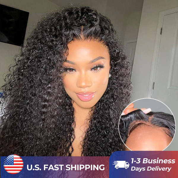 Express Shipping Alipearl Glueless Wigs Curly Human Hair 4*7 Lace ...