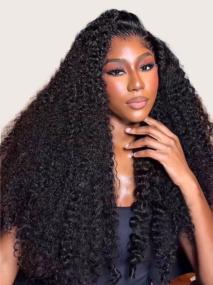 Lagos Widows Peak Hairline Curly HD Lace 7x7 Closure Human Hair Wigs ...