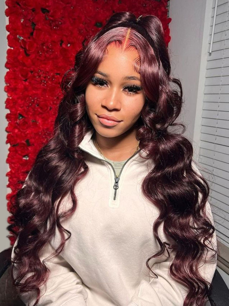 99J Pre-styled Half Up Half Down 13*4 Lace Frontal Wig Ready To Go ...