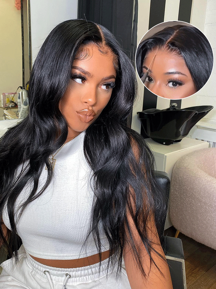 Glueless Wear And Go Wigs Body Wave Lace Closure Wigs With Pre Cut Lace ...