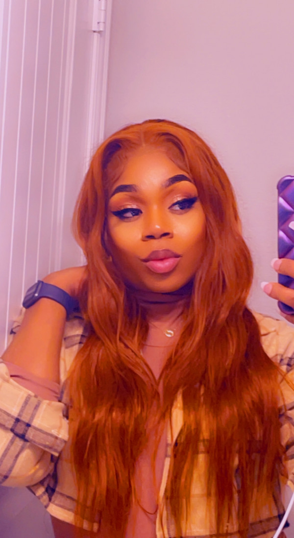 Copper Color Hair Wig Straight & Body Wave Colored Lace Wigs Human Hair ...