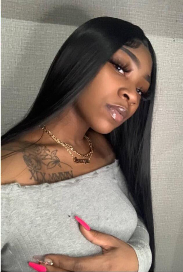 Ali Pearl Lace Front Wig Silky Straight 100% Virgin Human Hair ...