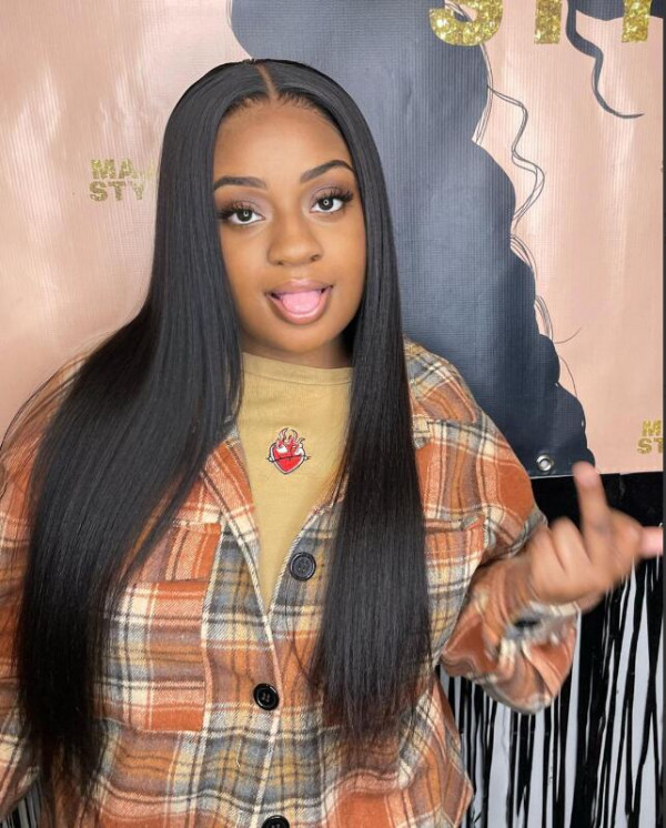 Ali Pearl Lace Front Wig Silky Straight 100% Virgin Human Hair ...